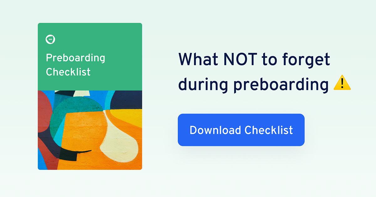 Is your preboarding missing a step?