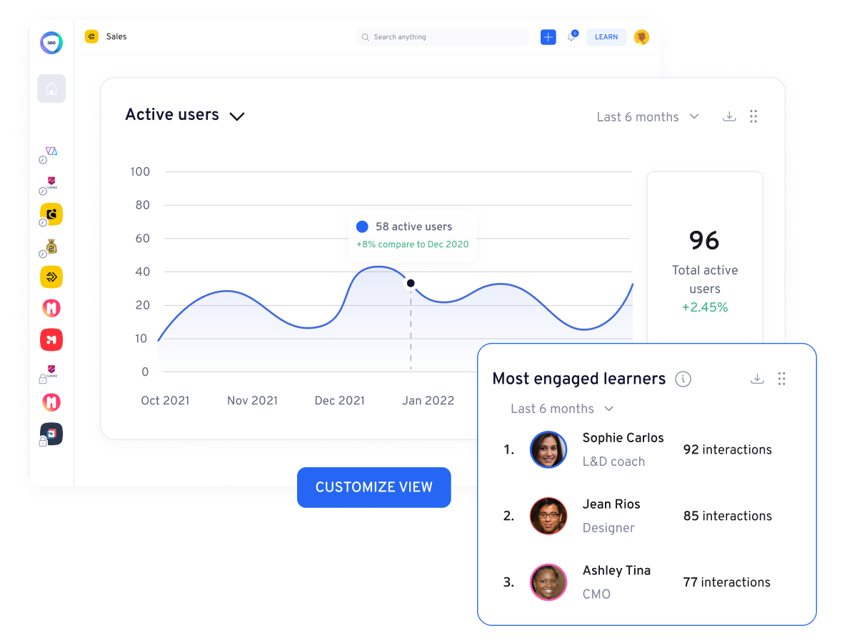 360Learning's Learning Experience Platform (LXP)