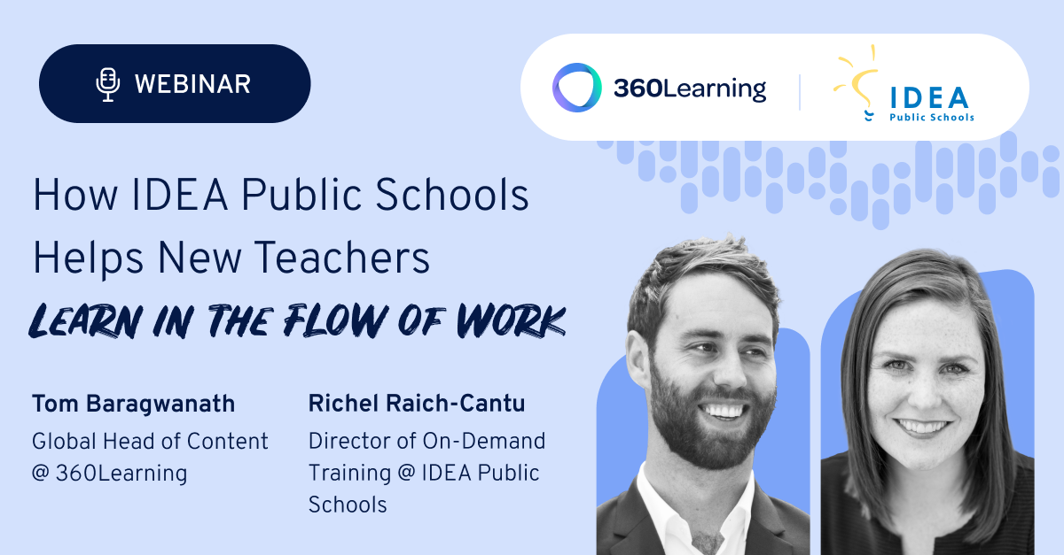 How IDEA Public Schools Helps New Teachers Learn in the Flow of Work ...