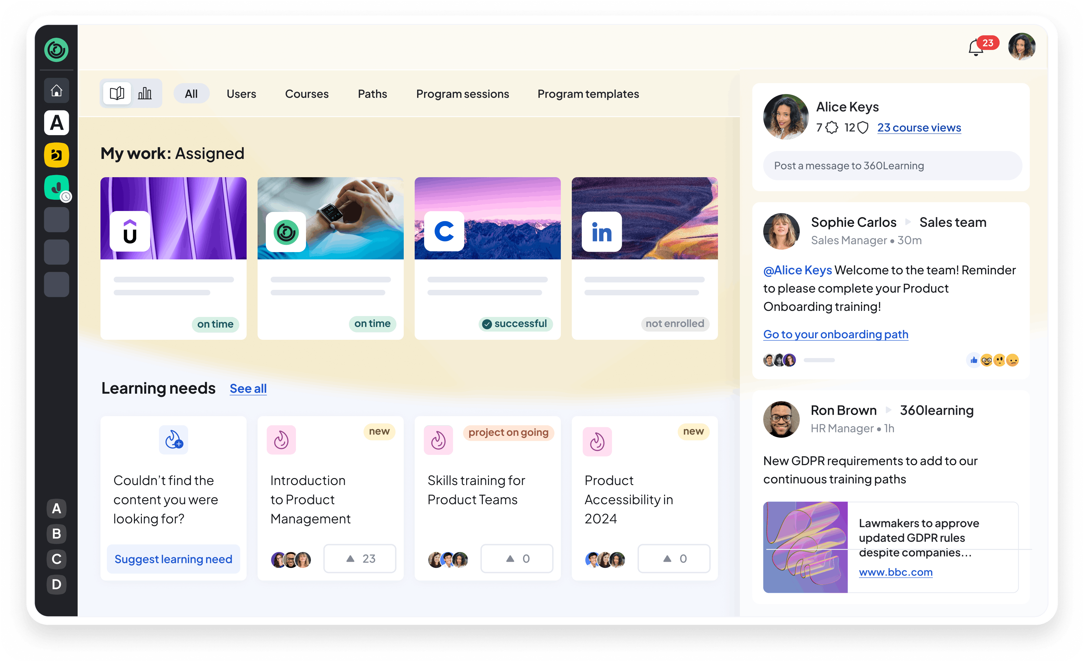 Automate L&D busywork with the AI-powered LMS