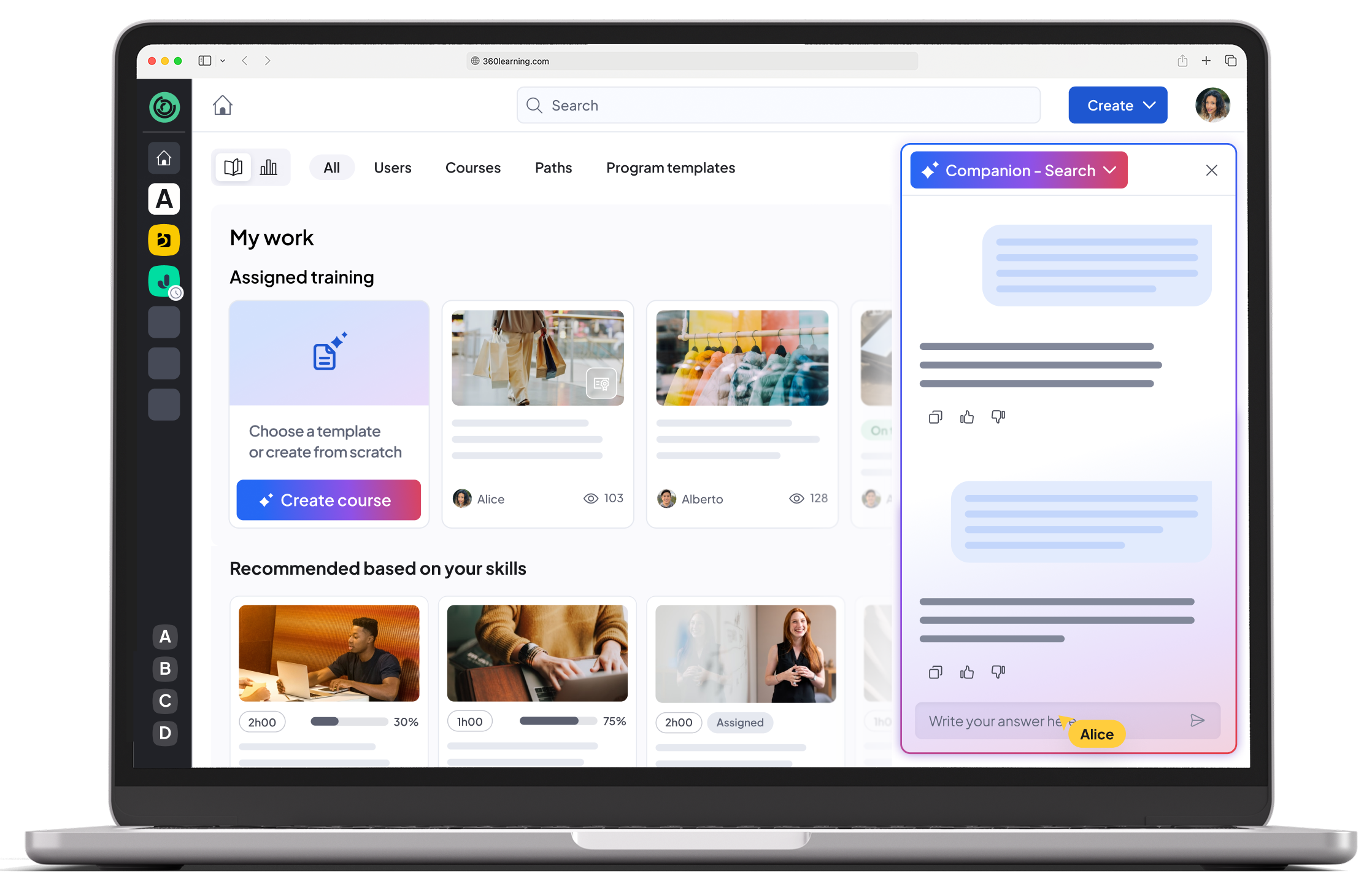 AI-Powered LMS & Collaborative Learning Platform | 360Learning