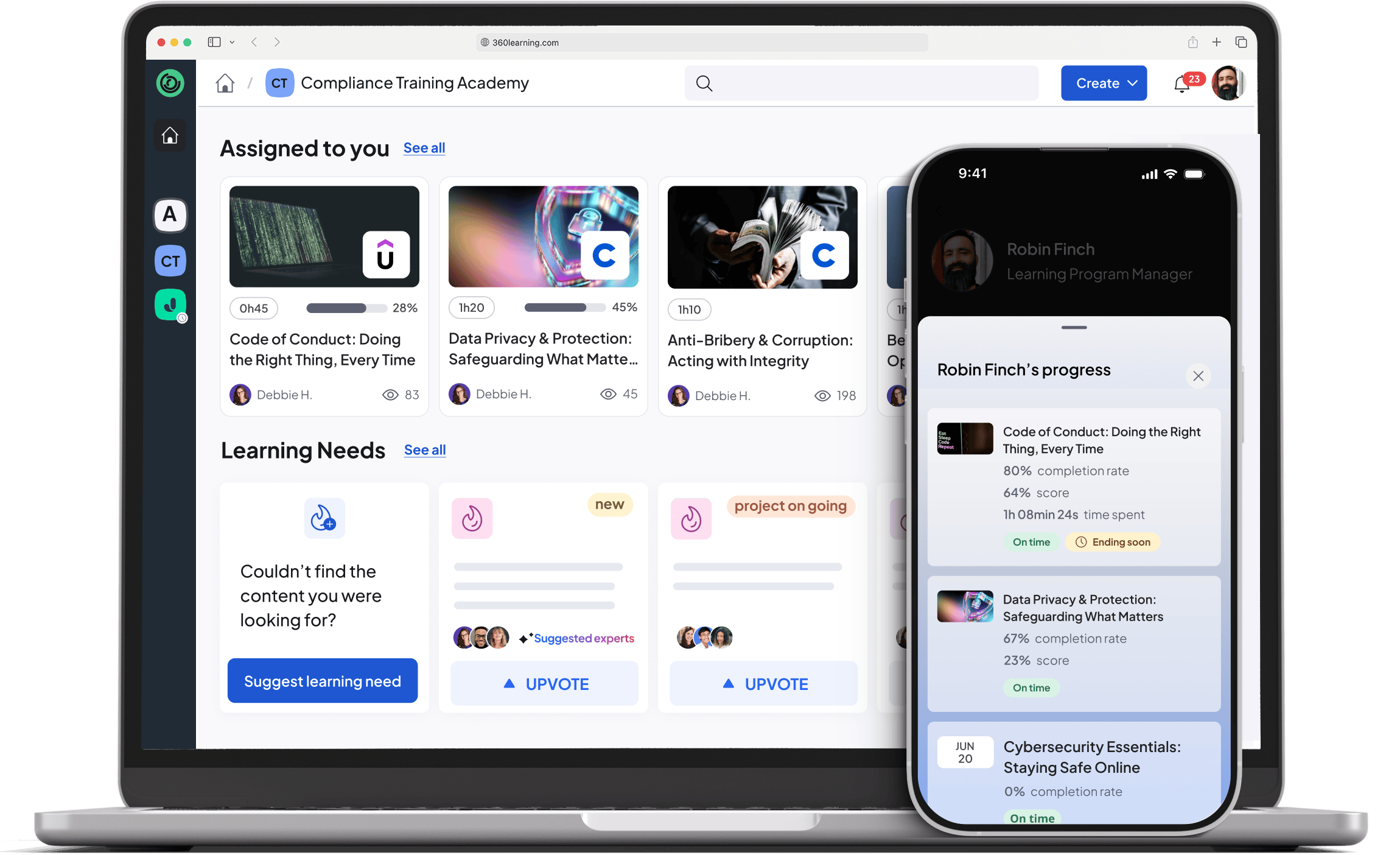 Compliance Training LMS for Risk & Readiness | 360Learning