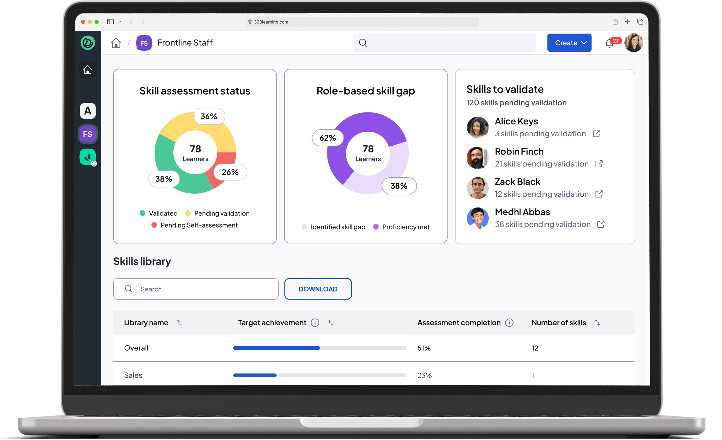 Frontline Training LMS with Mobile App | 360Learning