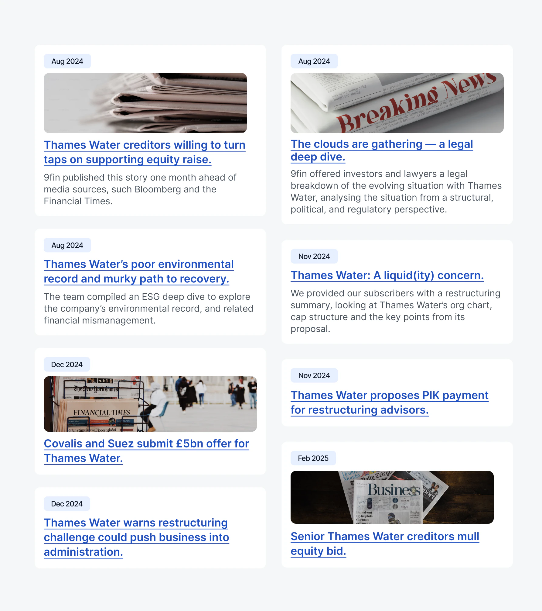 Our coverage of Thames Water