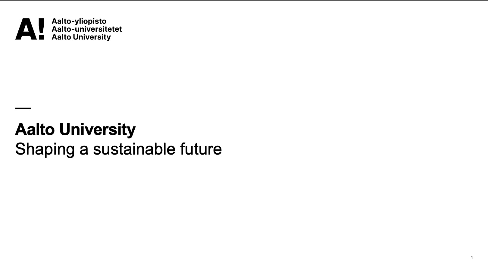 Aalto brand library and design system