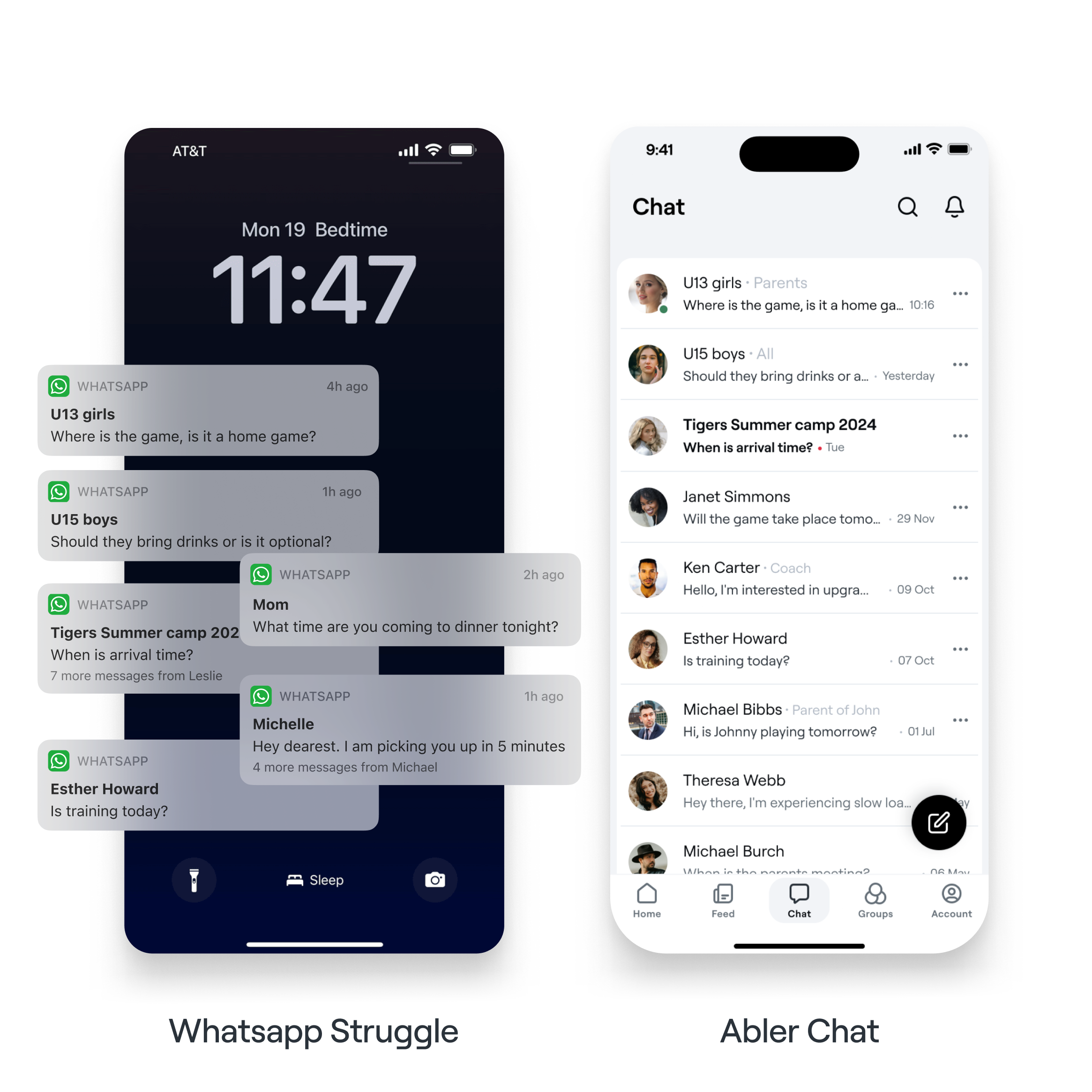 Effortless scheduling and team management for coaches