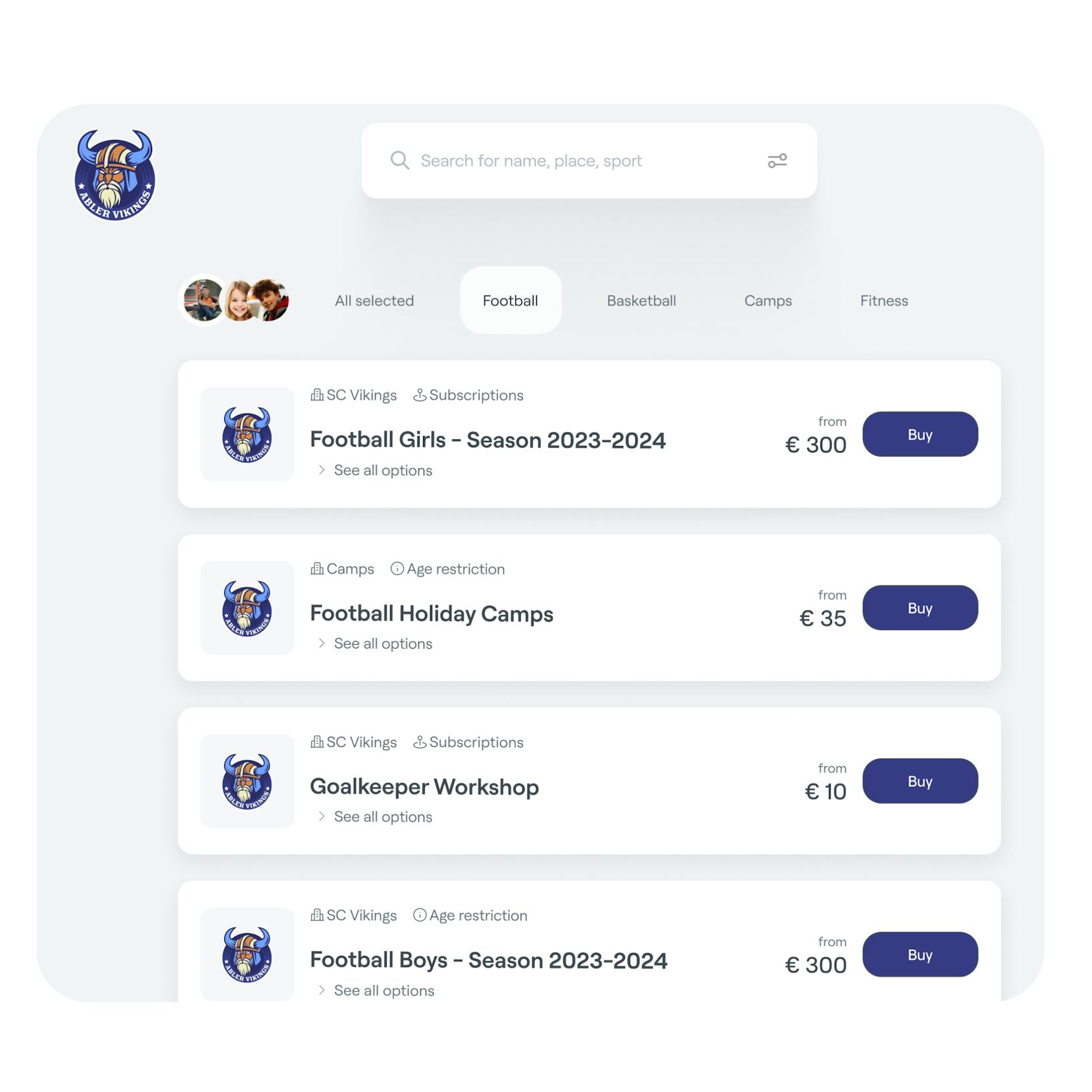 Sport programs and camp providers | Abler