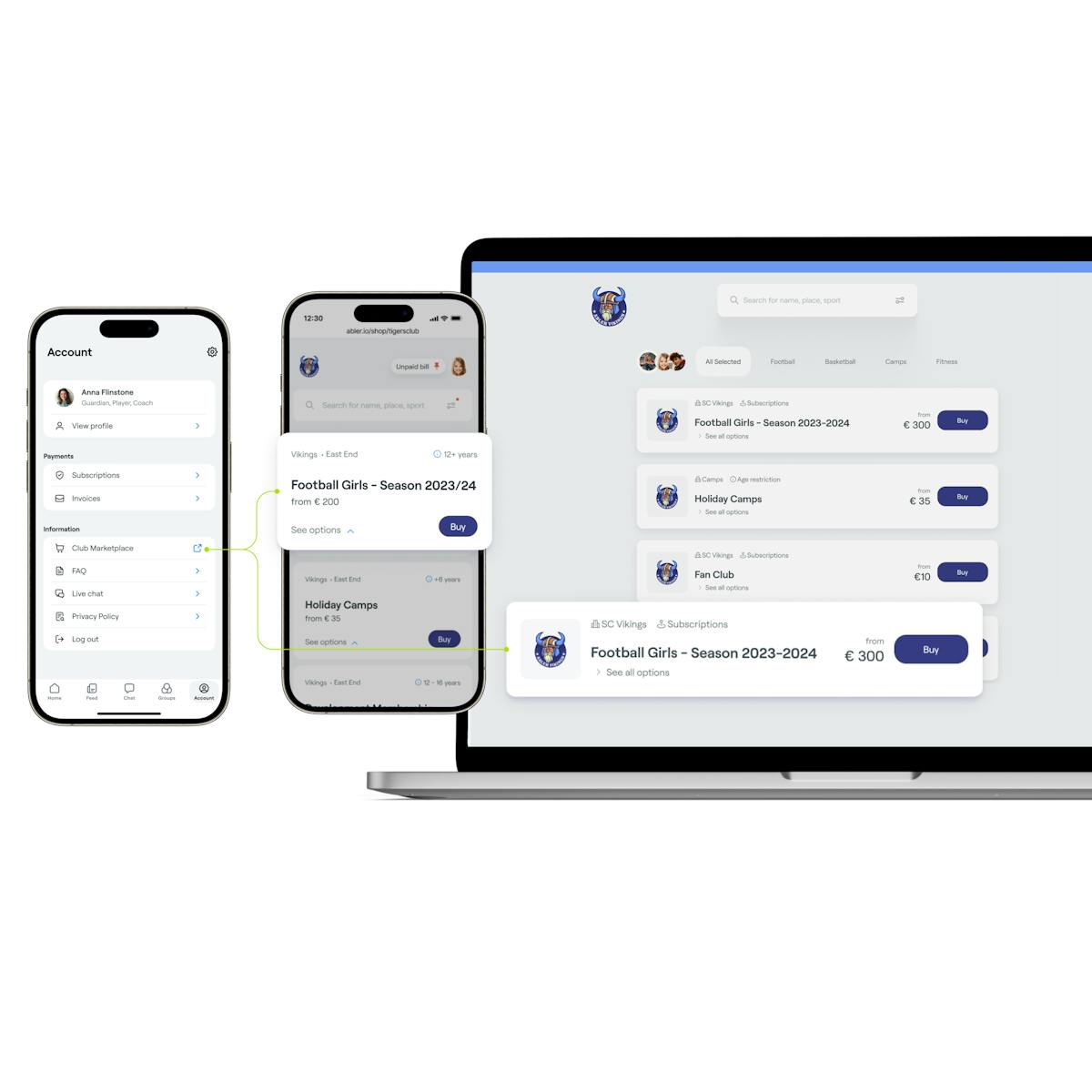 Easy team participation app for parents and players | Abler