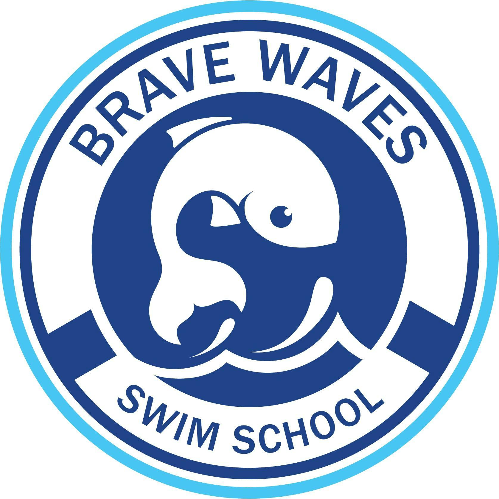 Brave Waves Swim School Logo