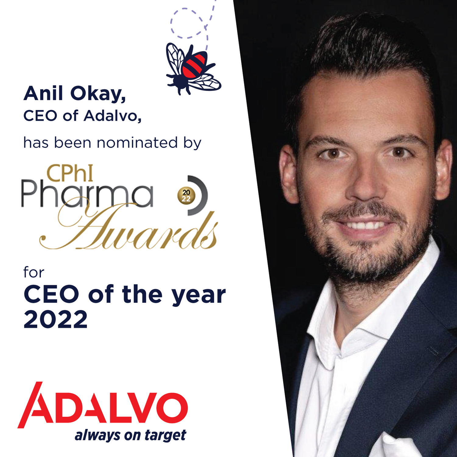 Anil Okay is nominated as finalist for CEO of the year award - Adalvo