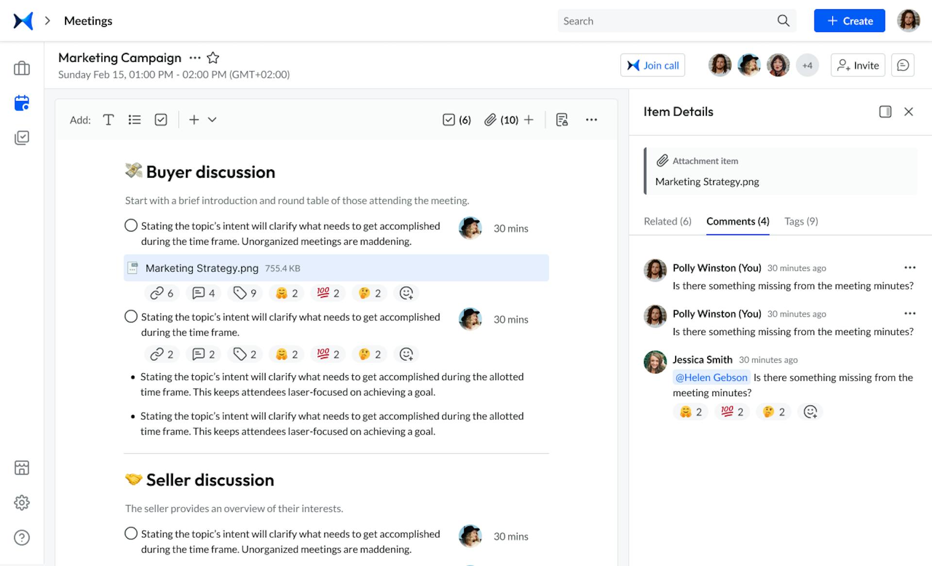 Crafting a Meeting Agenda Based on Robert's Rules of Order