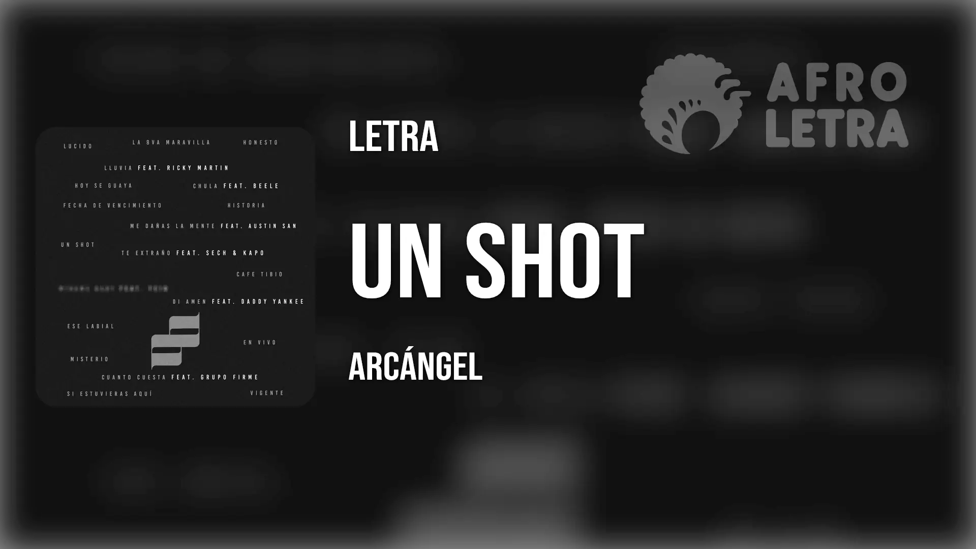 Letra - Un Shot de Arcángel | AfroLetra