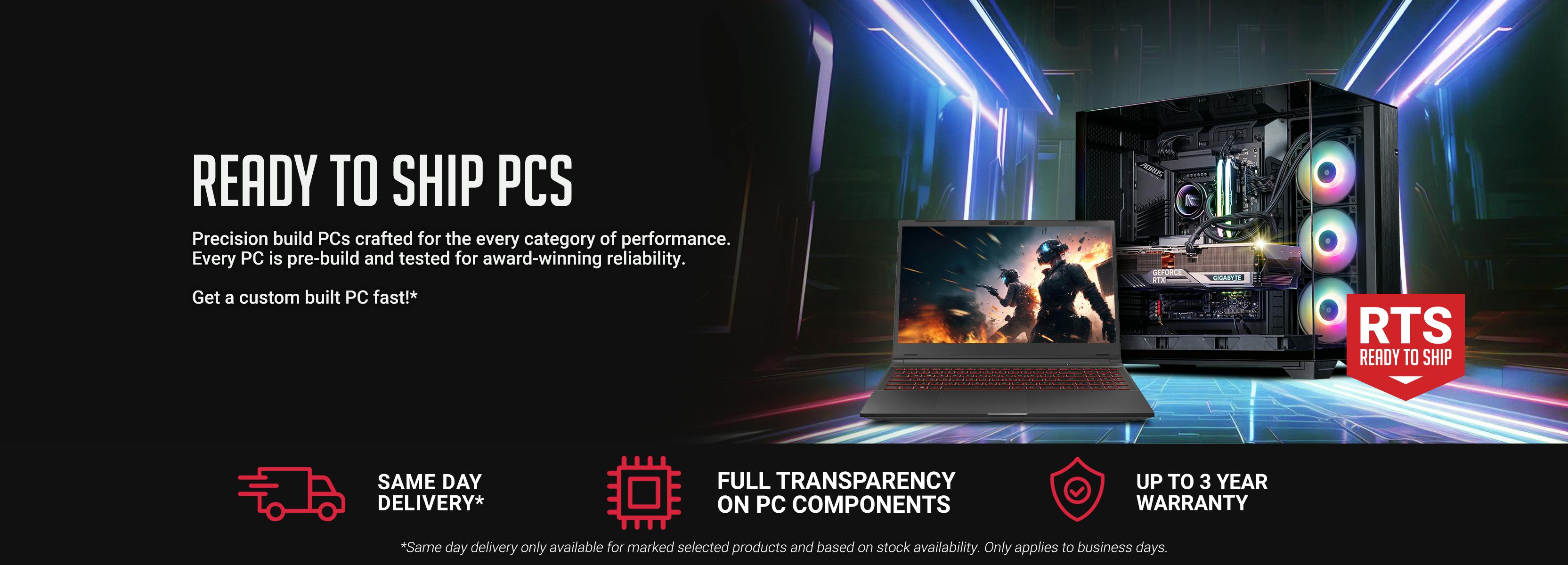 Ready To Ship Desktops | AFTERSHOCK PC