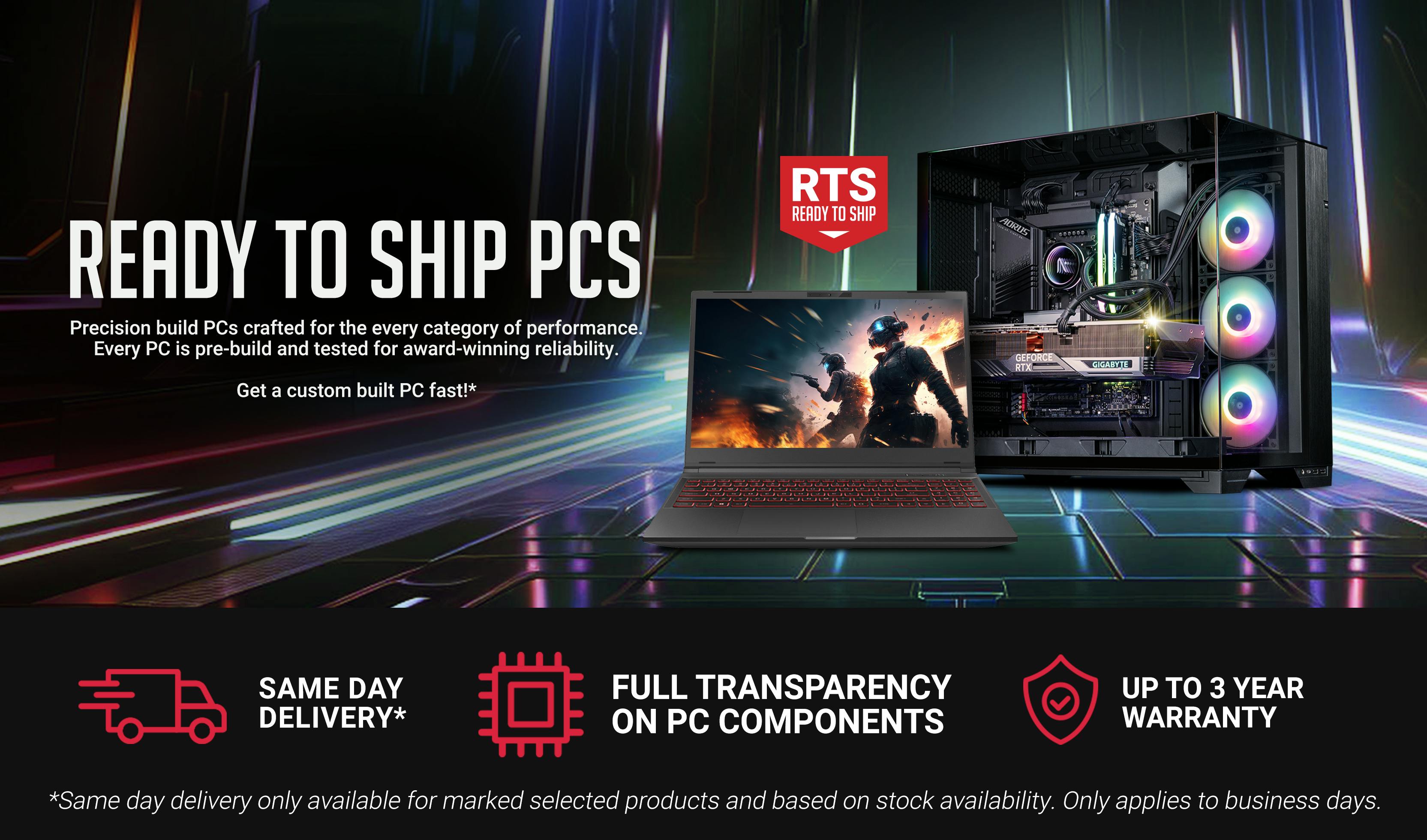 Ready To Ship Desktops | AFTERSHOCK PC