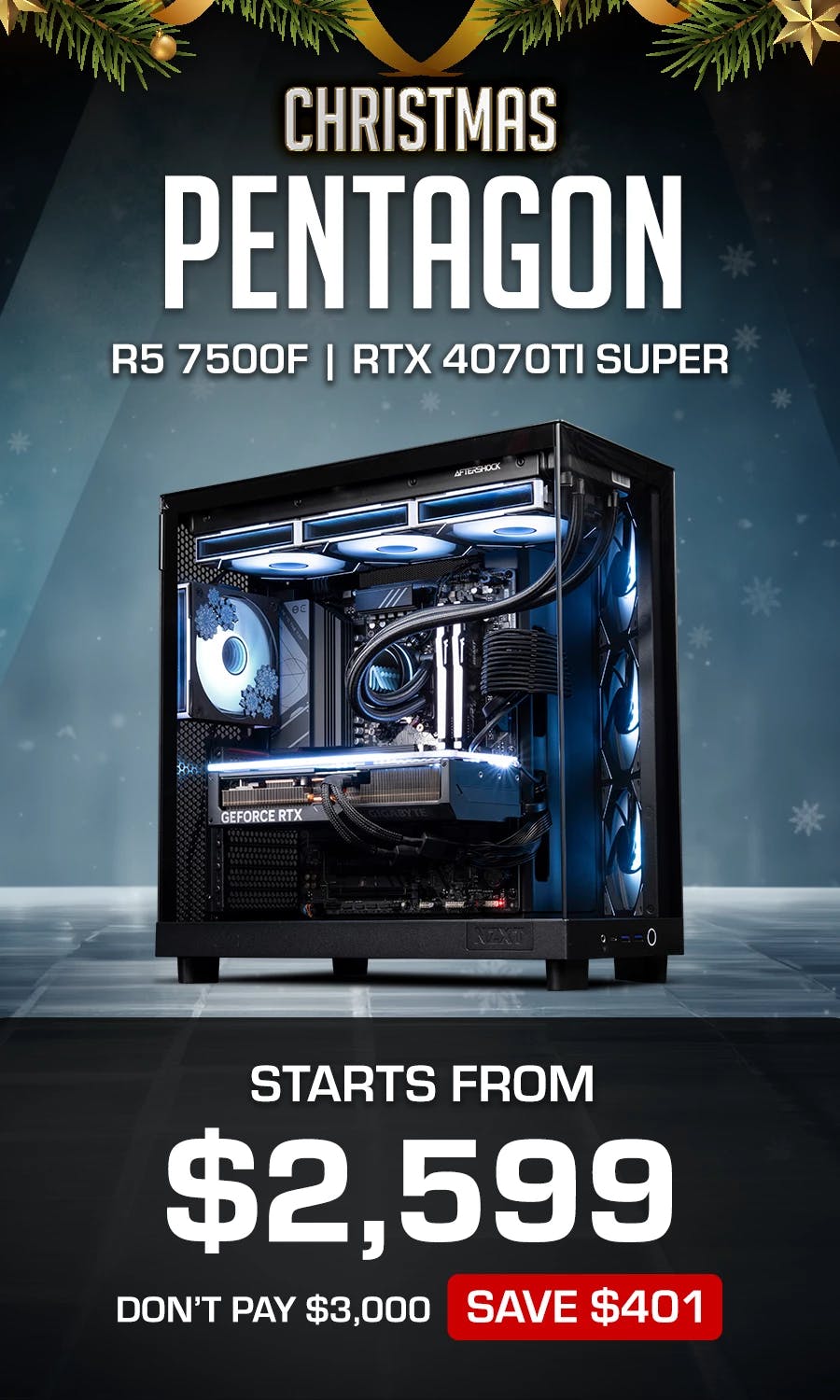 Aftershock's Xmas Sale: Custom Gaming PCs