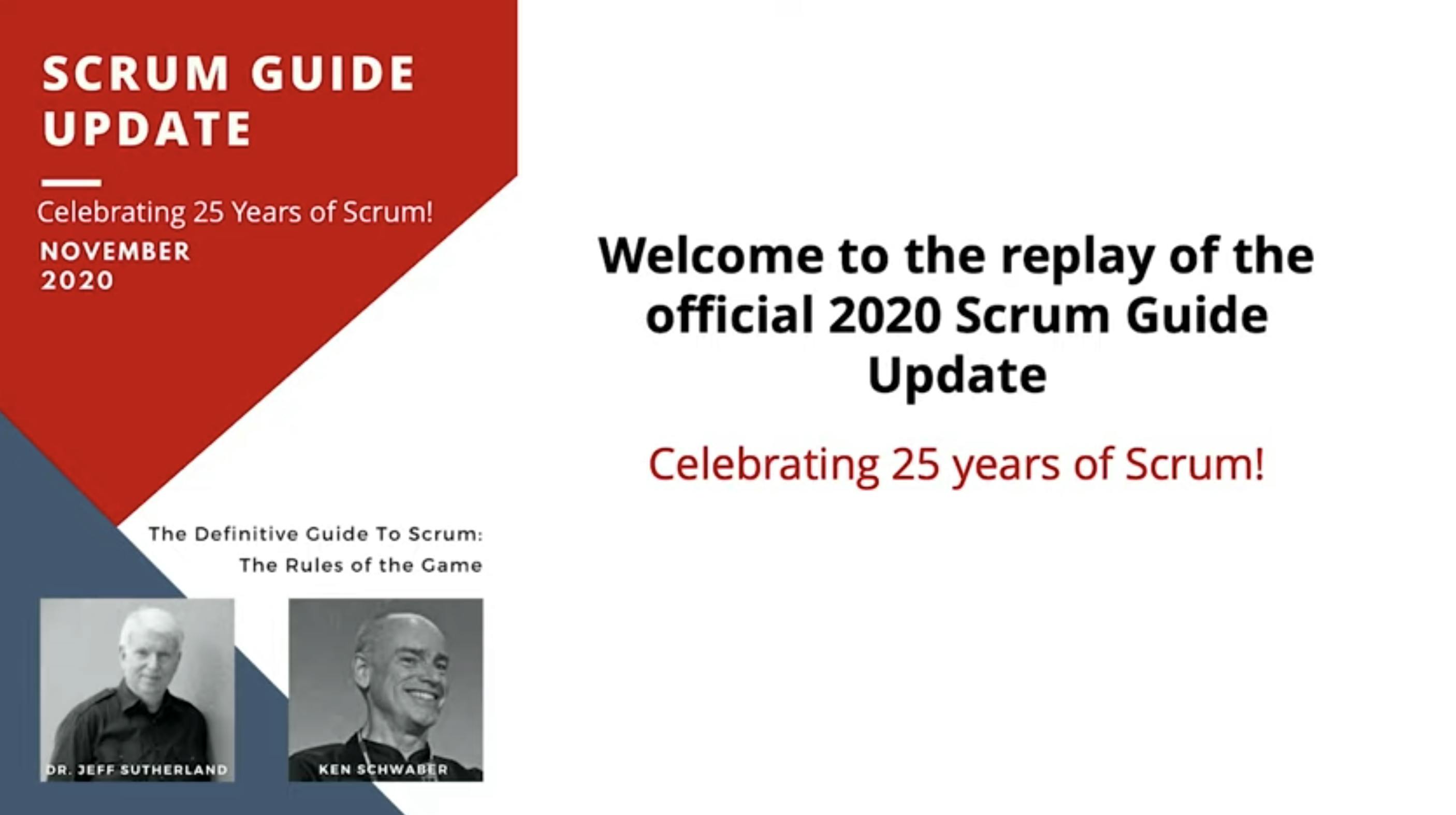 Publicación de la nueva Guía de Scrum (Noviembre 2020)