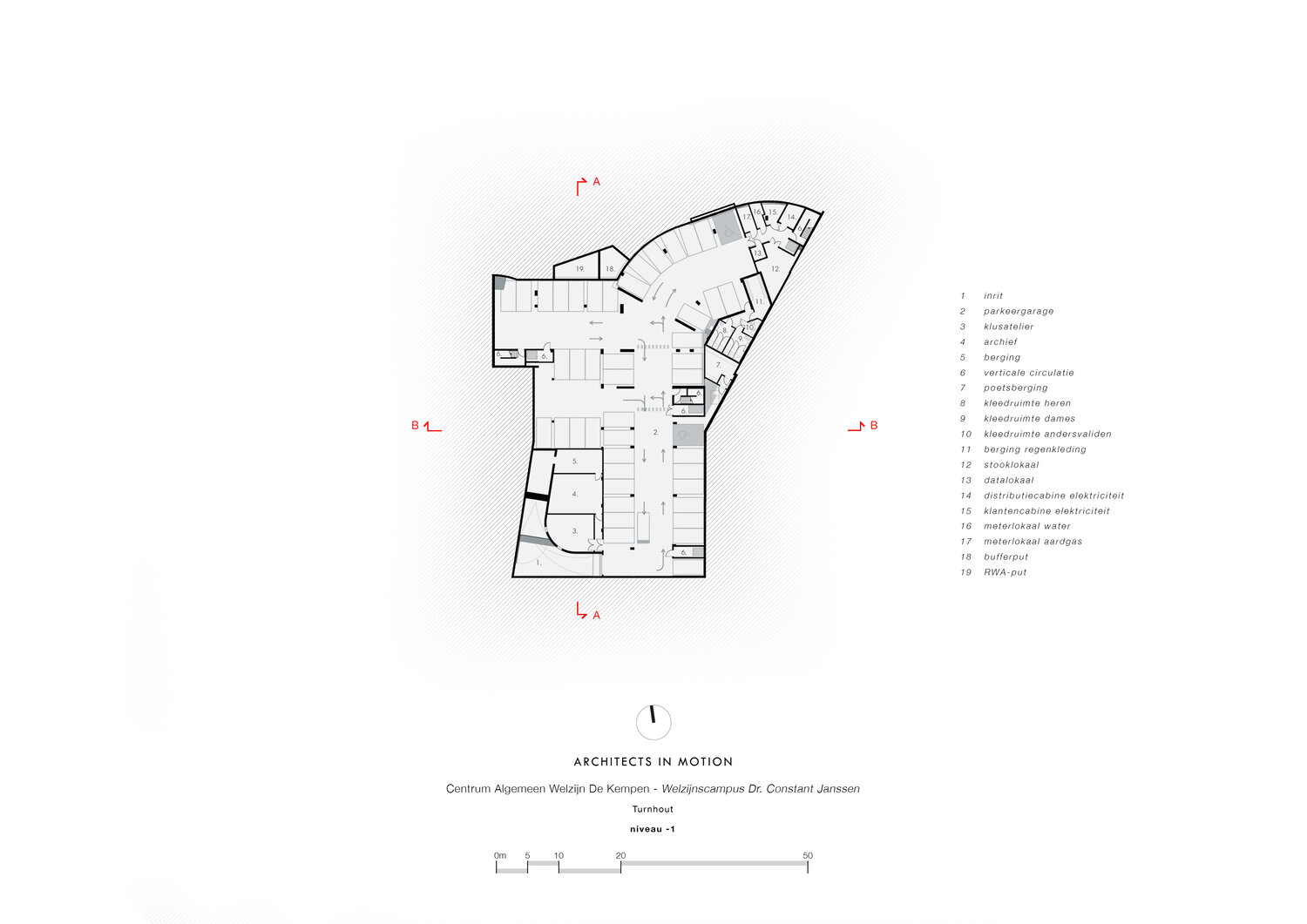 CAW-gebouw in Turnhout: totale stedelijke architectuur