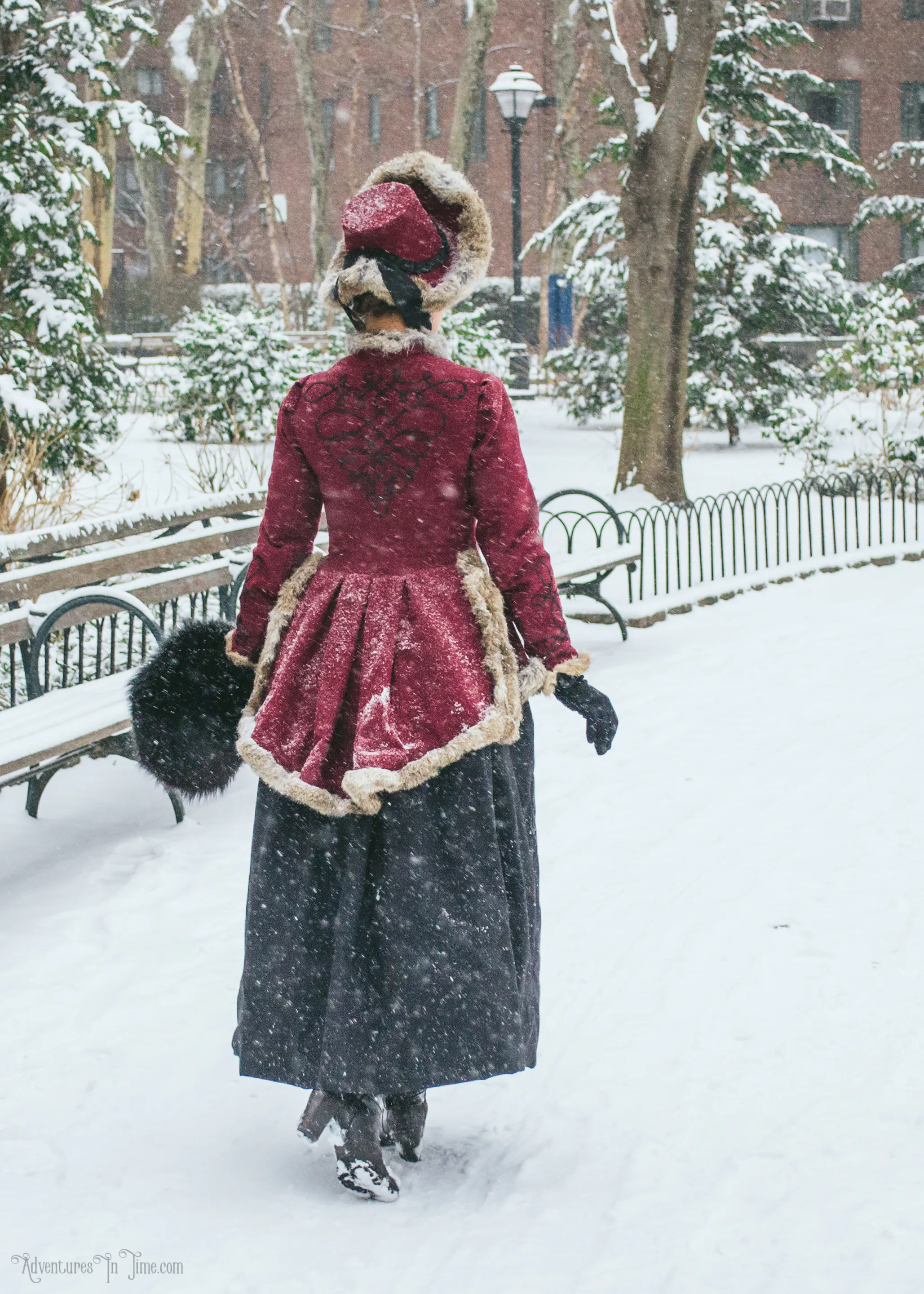 Victorian Winter Dresses Victorian Gothic Purple Jacket Black Dress