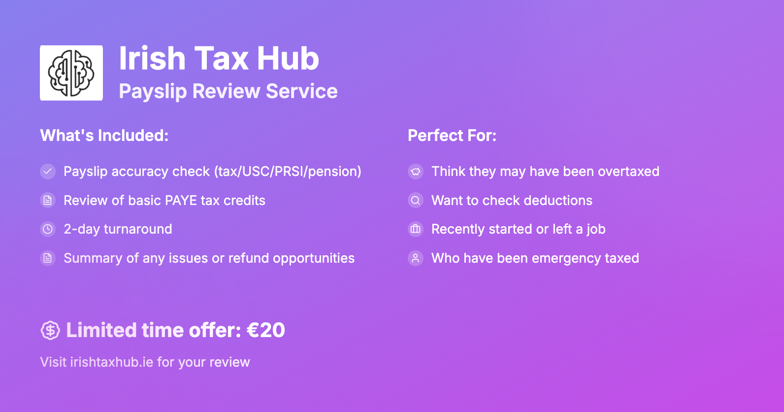 Irish Tax Hub | Payslip Review Service