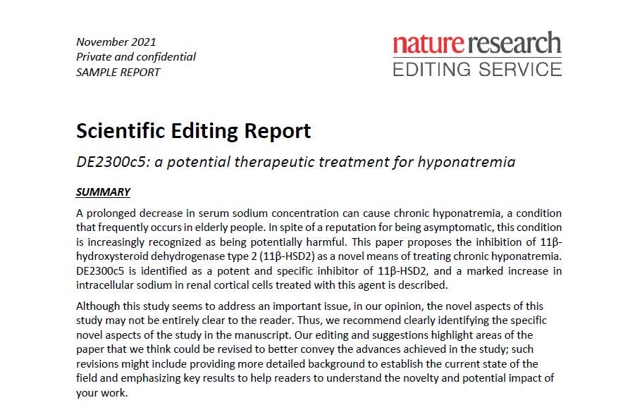 Nature Research Scientific Editing Service | AJE