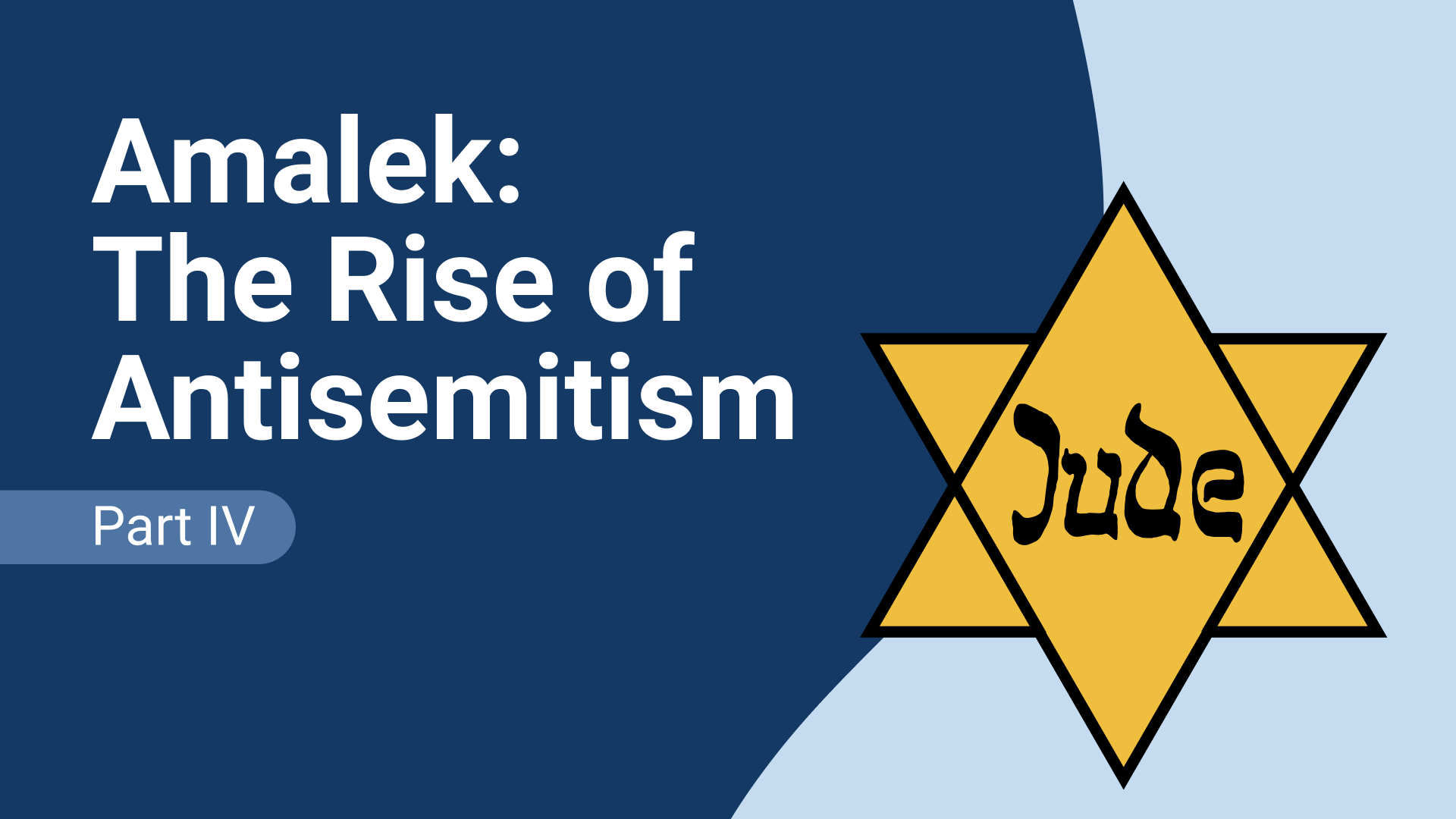 The Rise of Antisemitism: Amalek’s Tortured Soul : Amalek Lecture IV ...