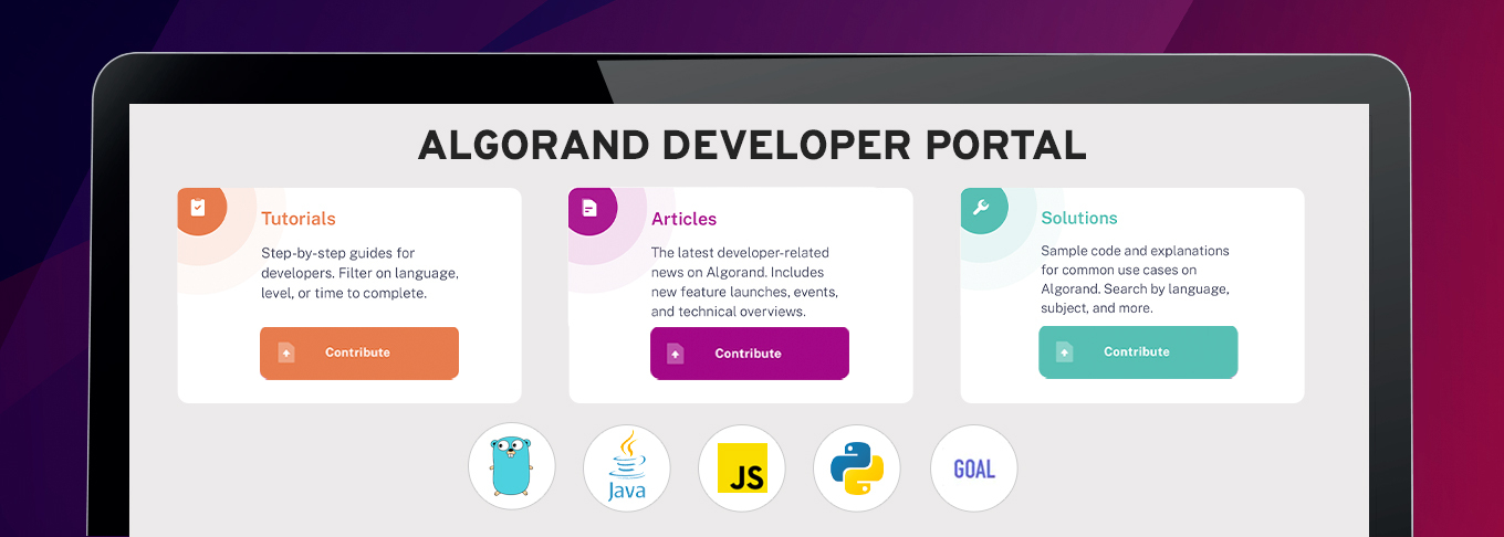 Algorand Launches New Developer Portal | Algorand Technologies