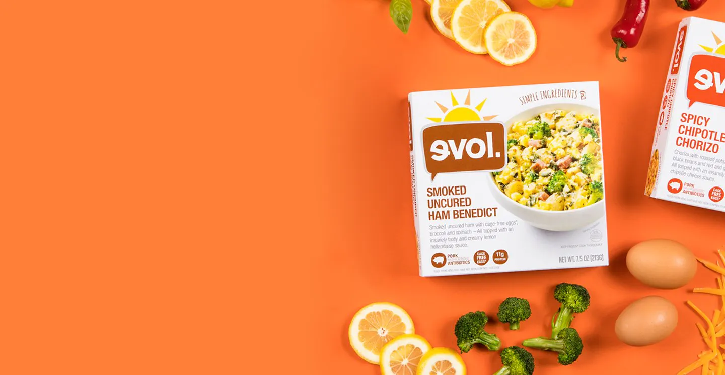 Evol Foods Logo Multi Serve And Single Serve Skillet Meals