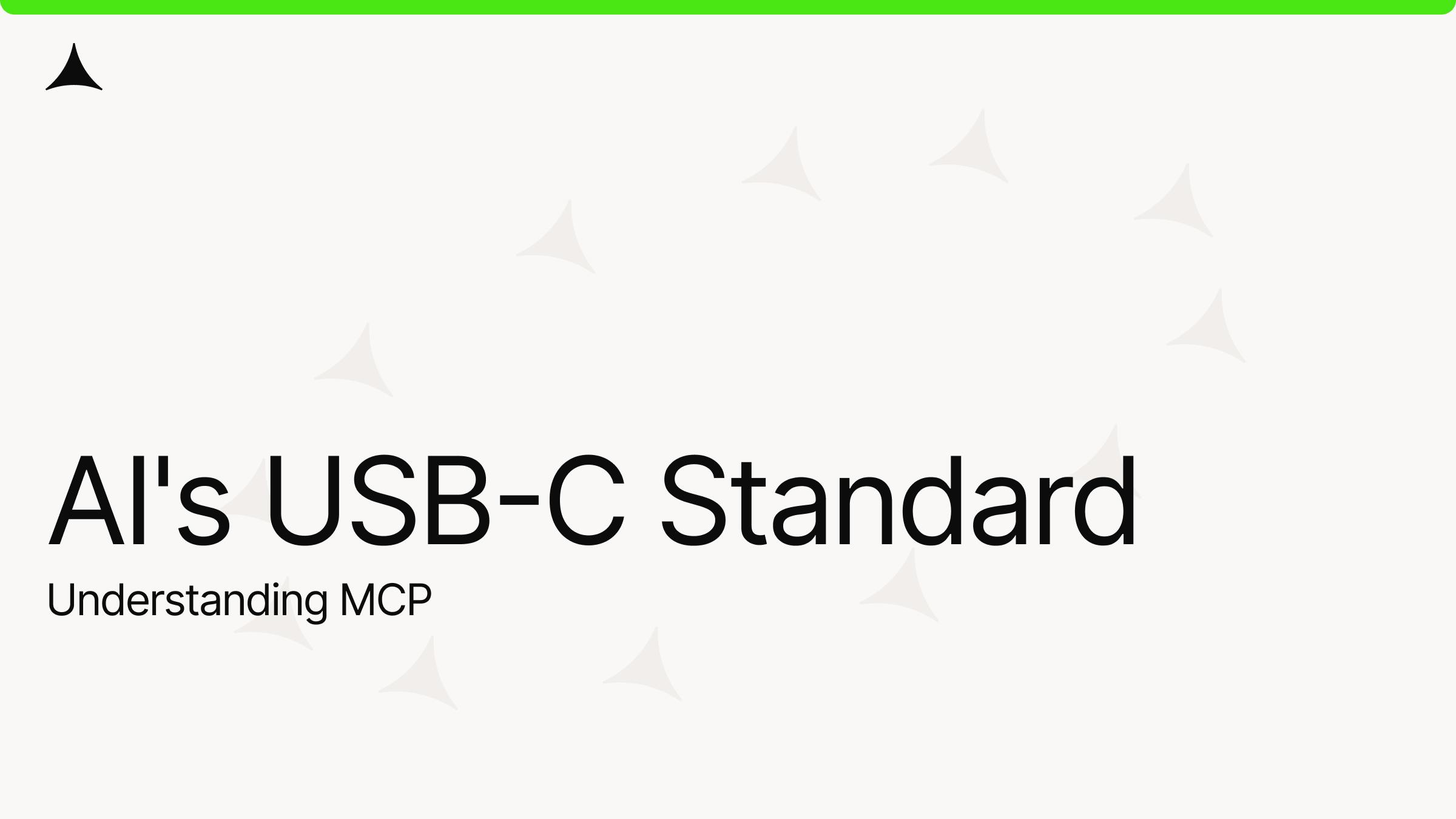 AI's USB-C Standard: Understanding MCP