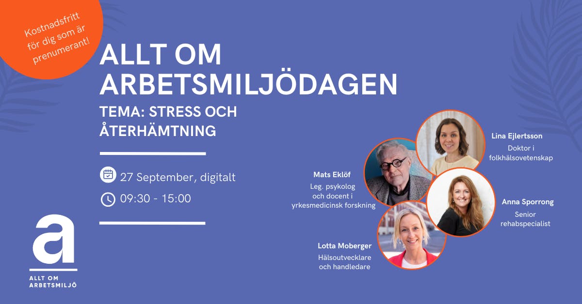 Allt om arbetsmiljödagen