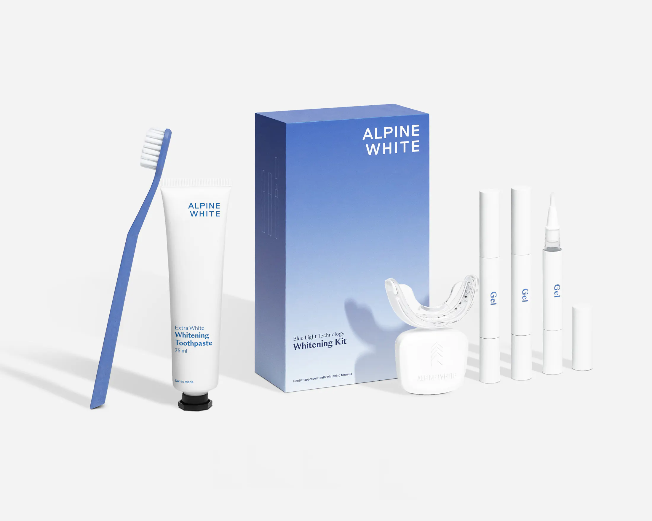 Whitening & Care Routine | Set für gesunde und weisse Zähne | ALPINE WHITE