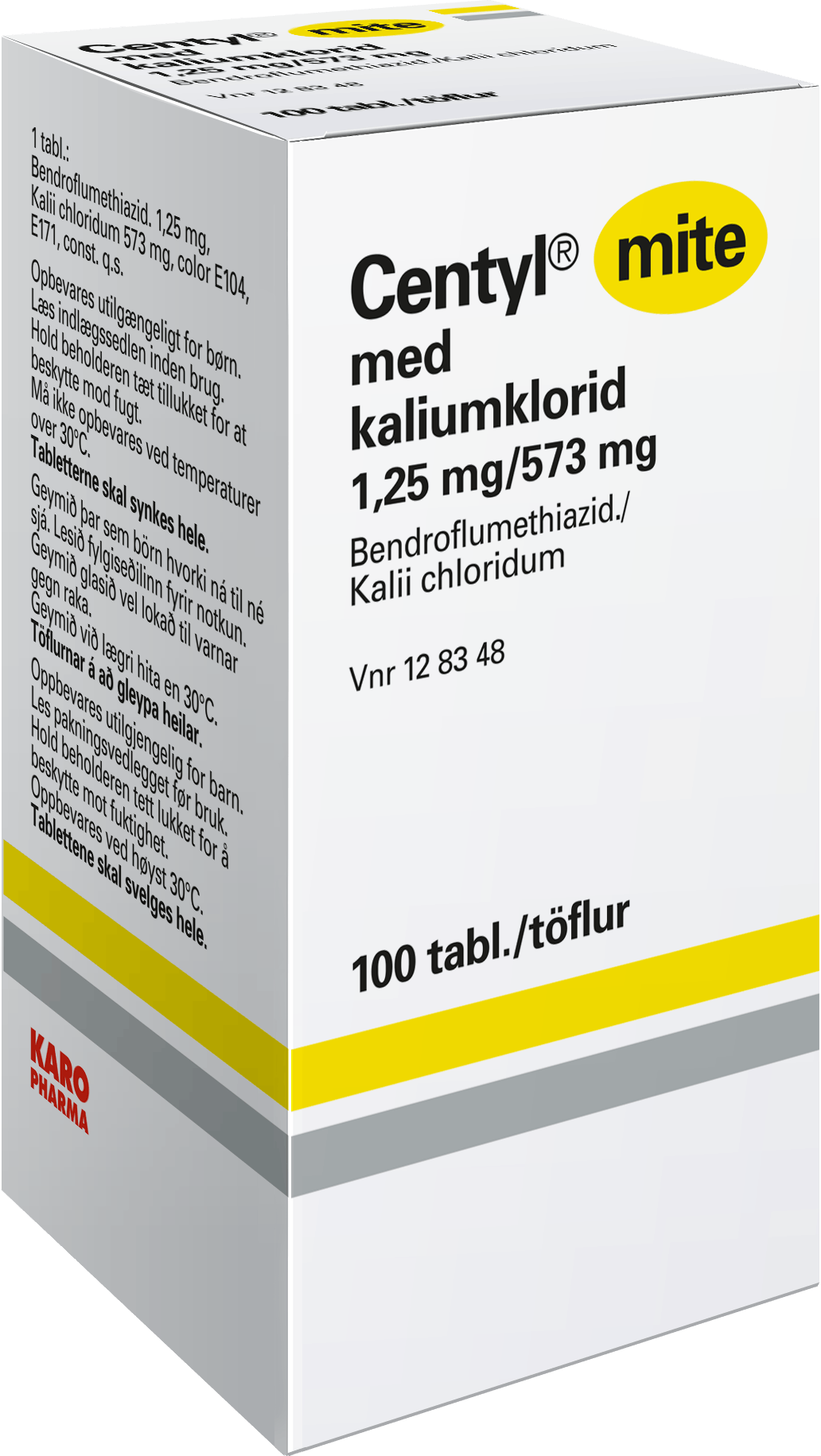 Centyl mite med kaliumklorid - Alvogen