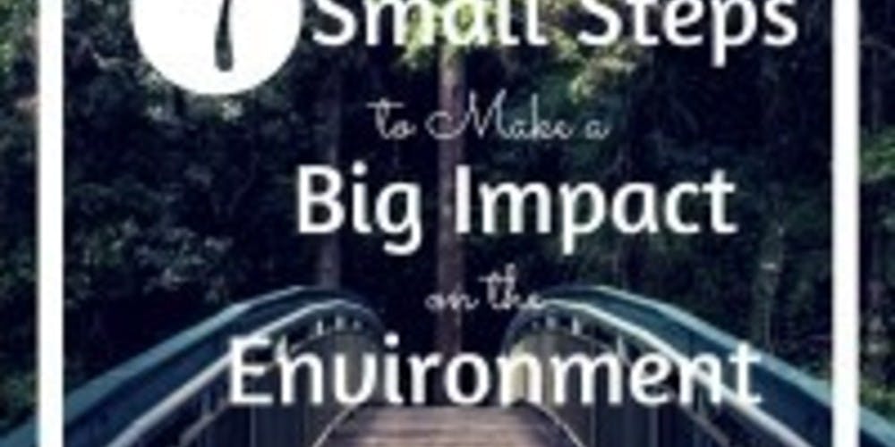 Seven Small Steps to Make a Big Impact on the Environment