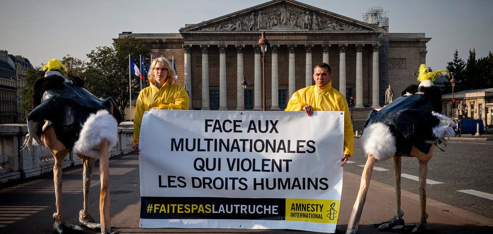Action Damnesty International France En 2014 © P Y Brunaud Pictutank