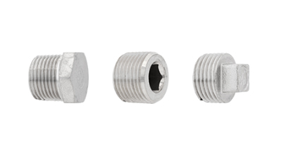 Stainless BSP Plugs - Square, Hex, Pressure - Anzor