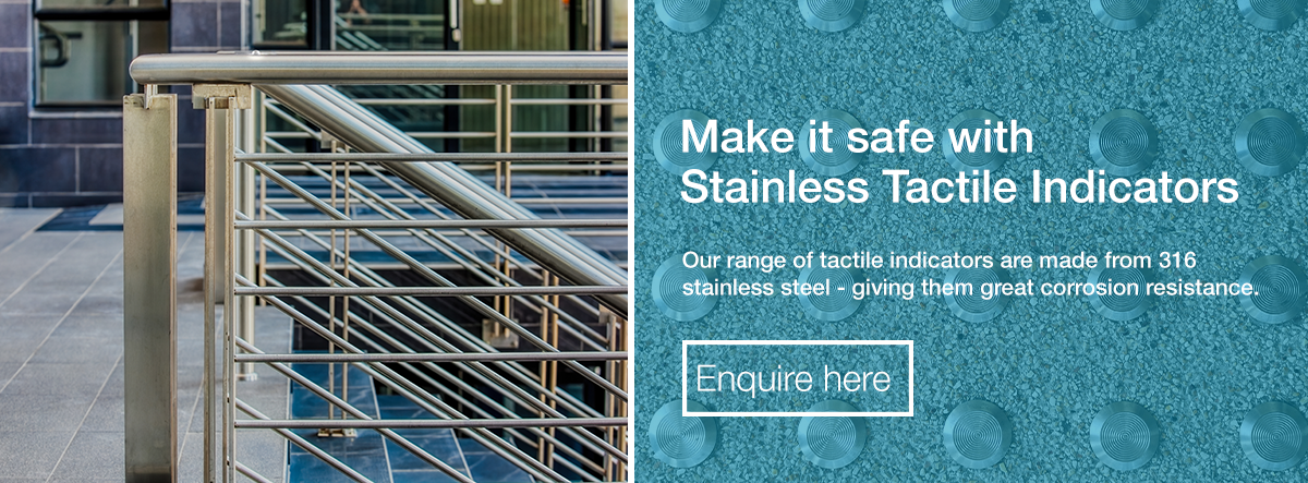 Stainless Tactile Studs and Ground or Surface Indicators