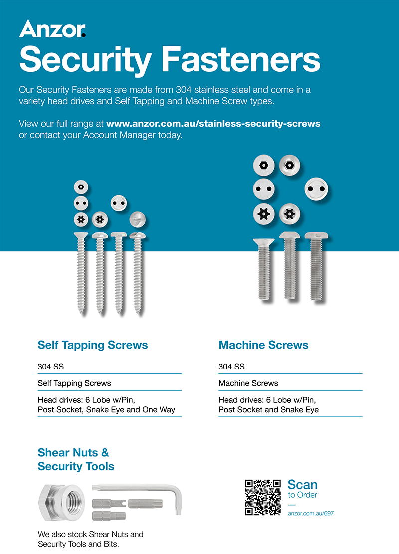 View Our Latest Products - Anzor Fasteners Australia