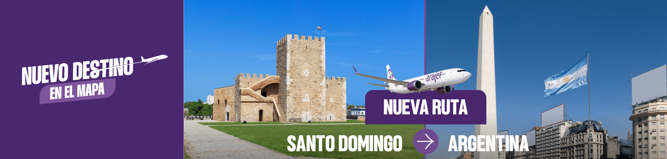 Argentina está a un vuelo directo de distancia.