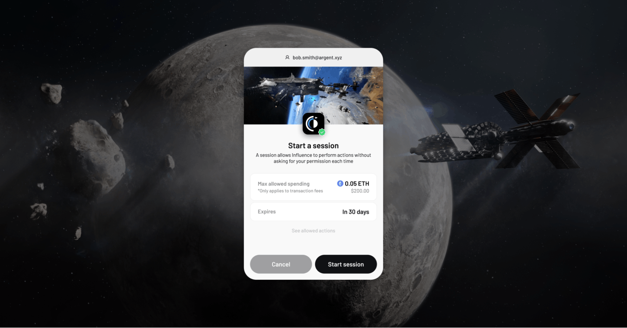 Introducing Session Keys for Influence