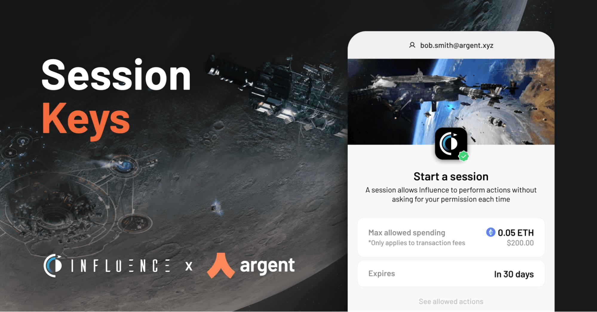 Introducing Session Keys for Influence