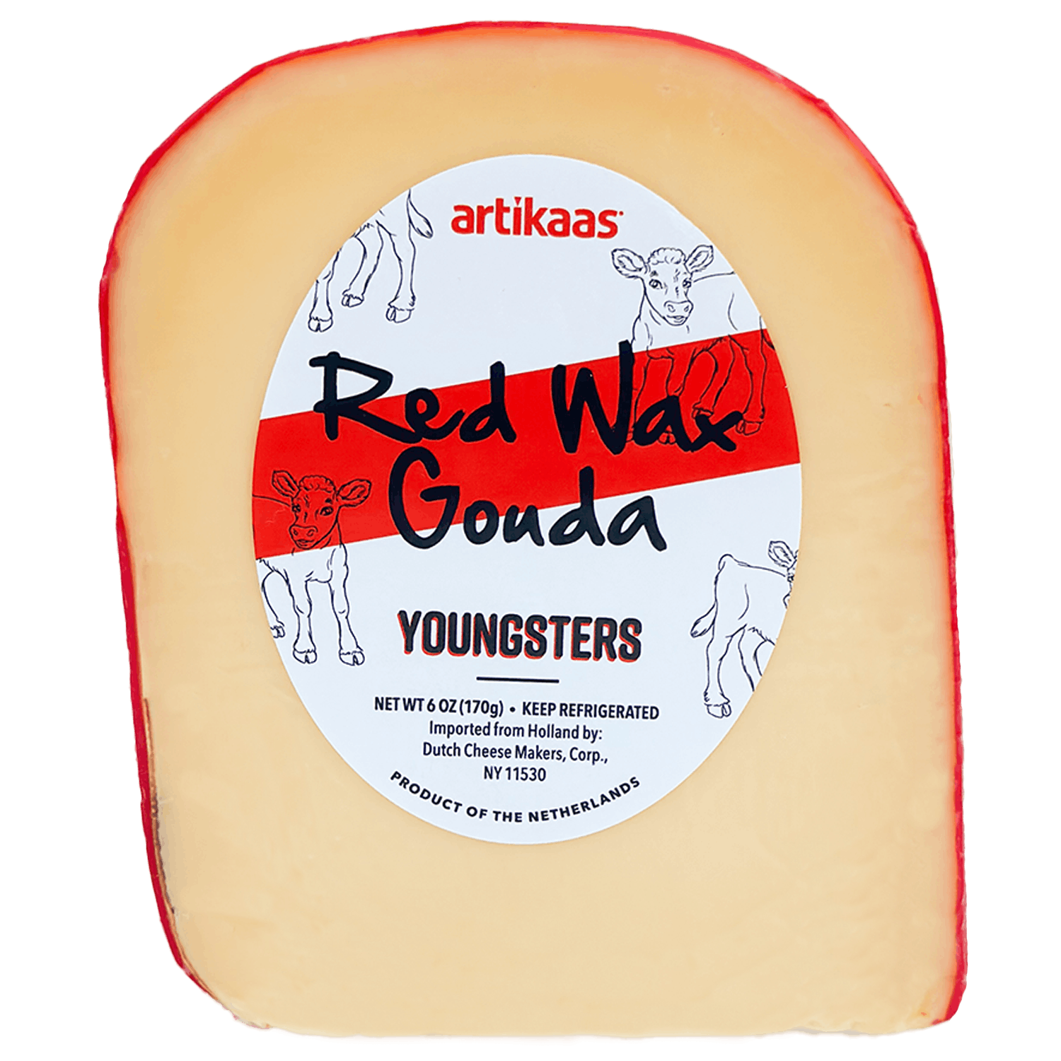 Youngsters Red Wax Gouda - Artikaas