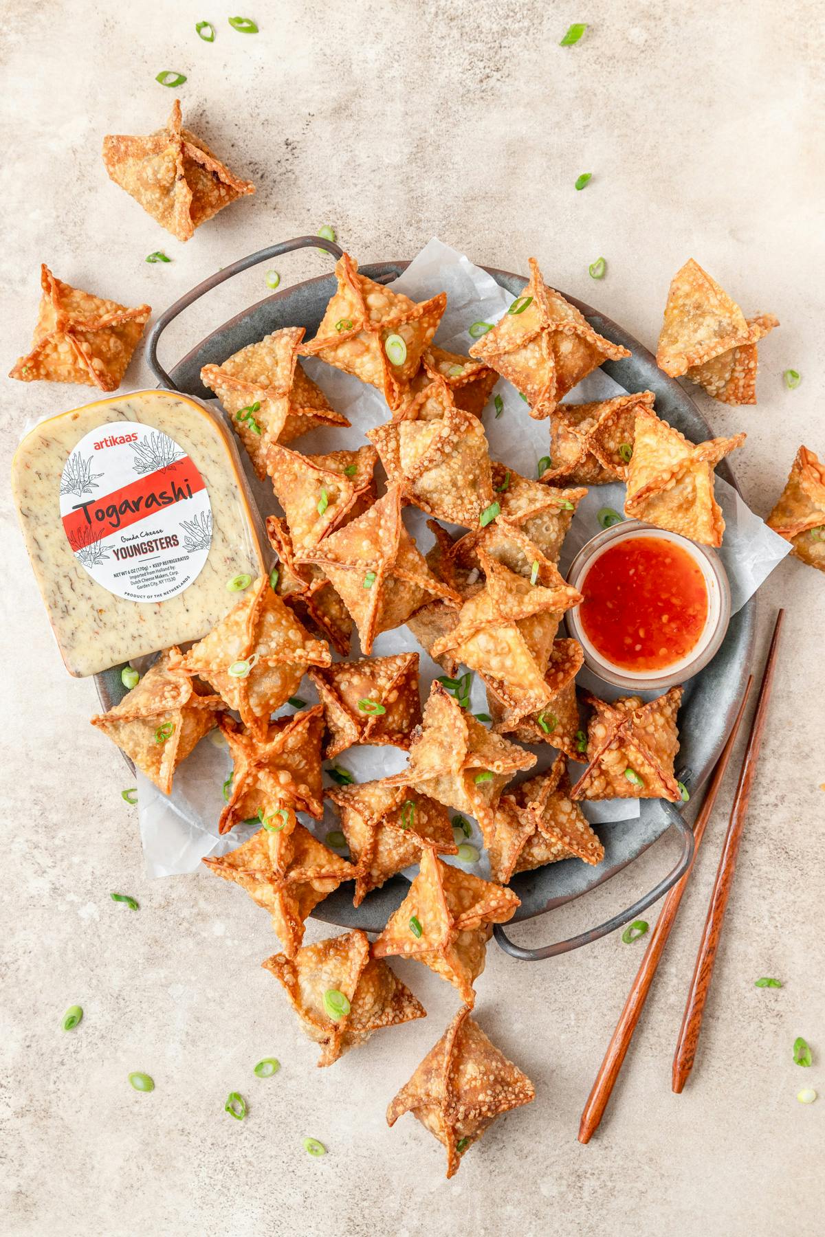 Togarashi Gouda Fried Wontons - Artikaas