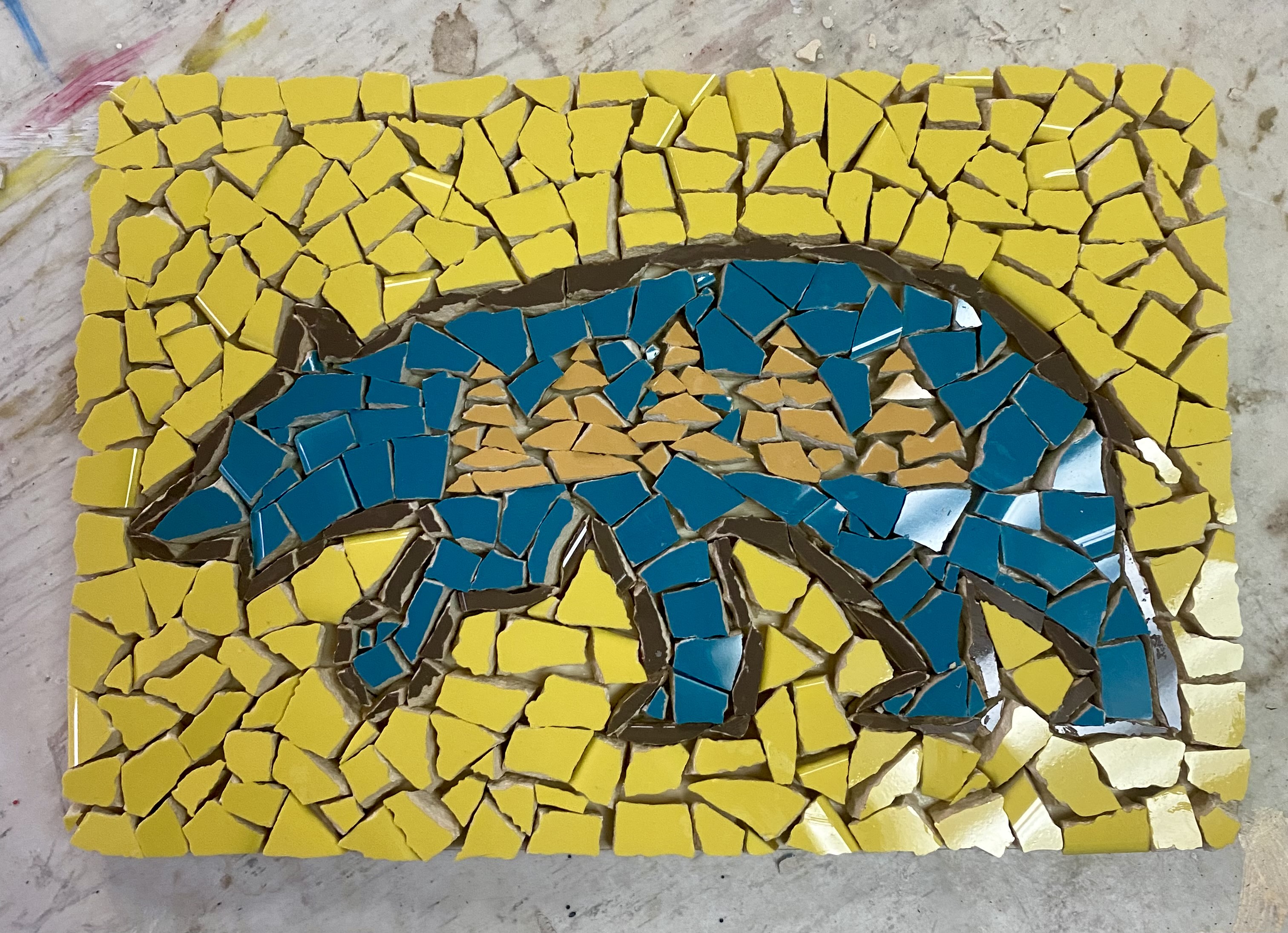 artsPlace - Contemporary Mosaics - Bear workshop at artsPlace