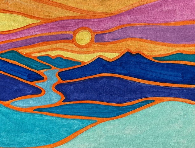 artsPlace - Ted Harrison Landscape - Paint Night