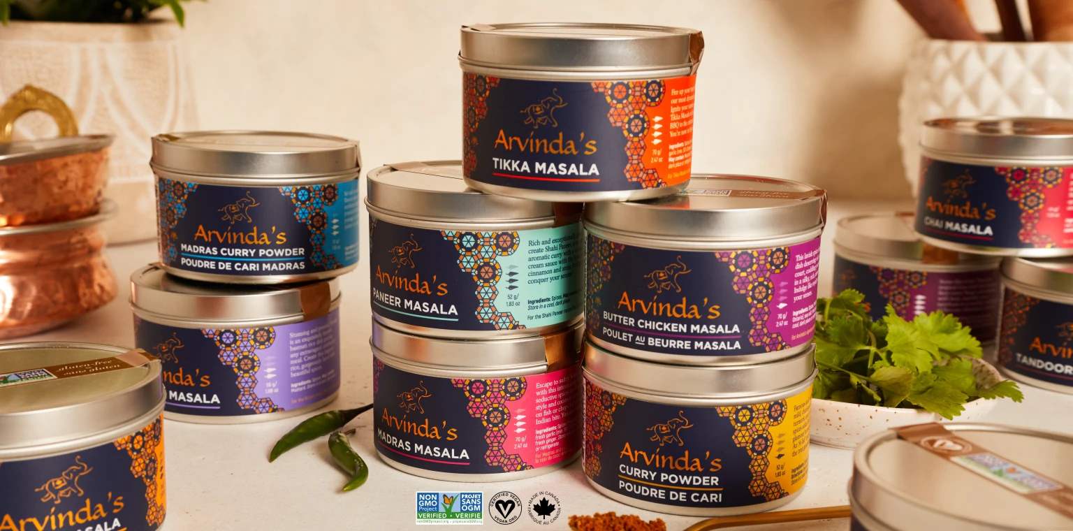 Arvinda's Canadian-made, premium Indian spice blends help home cooks ...