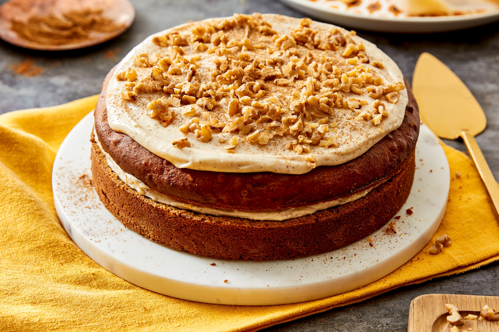 Pumpkin Spiced Walnut Cake
