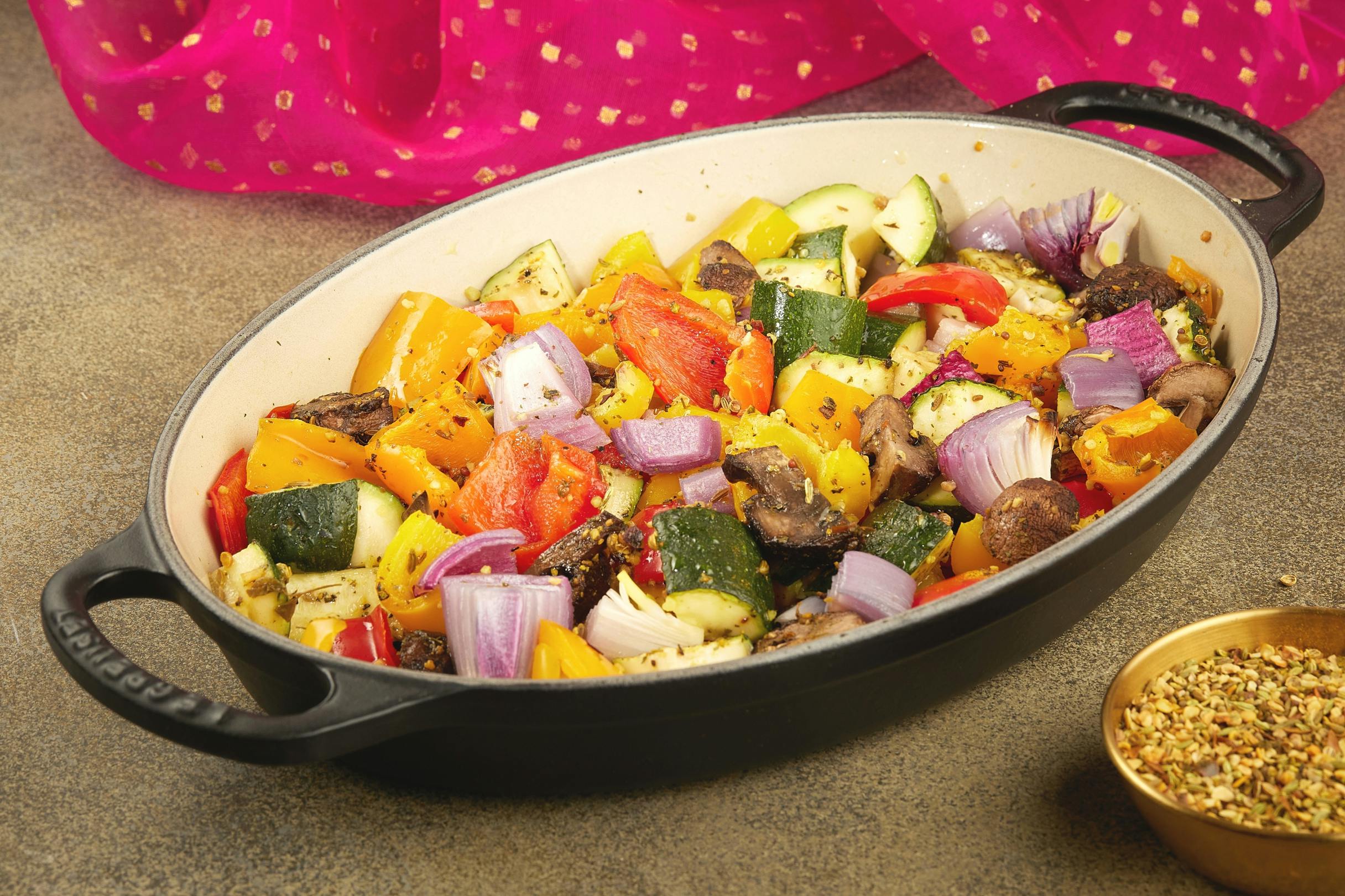 Bombay Shake Garlic Roasted Veggies