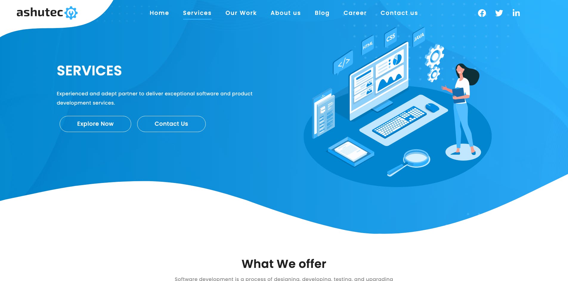 Services | Web, Mobile application development for IT consultant, start ...