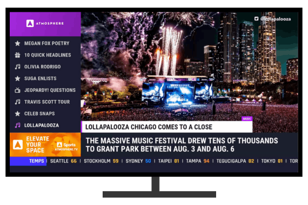 Atmosphere TV for Your Business | Free Monthly TV For Laundromats ...