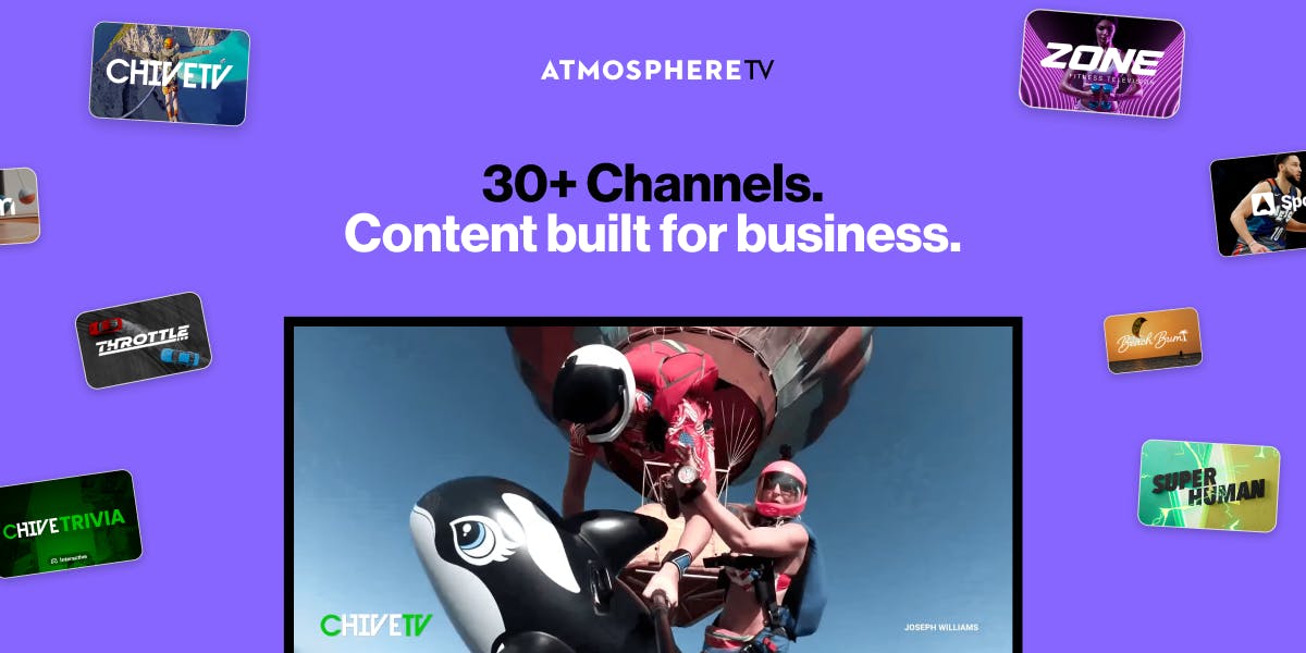 Channels | Atmosphere TV - Includes CHIVE TV & Happy TV