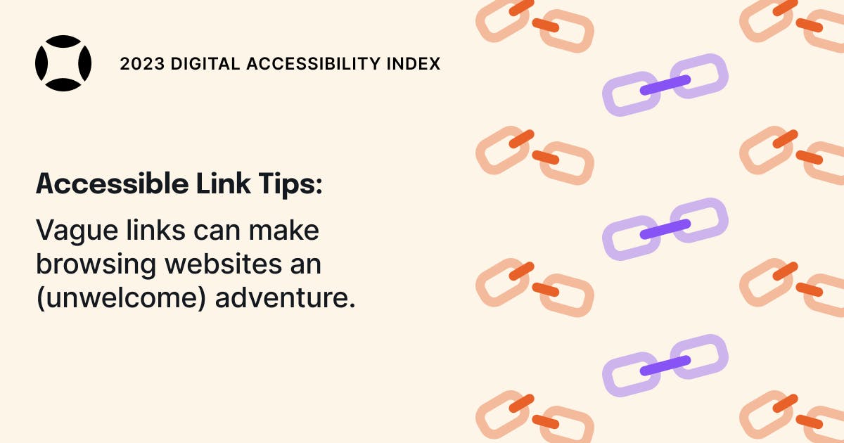 Link Accessibility Tips 2023 Digital Accessibility Index